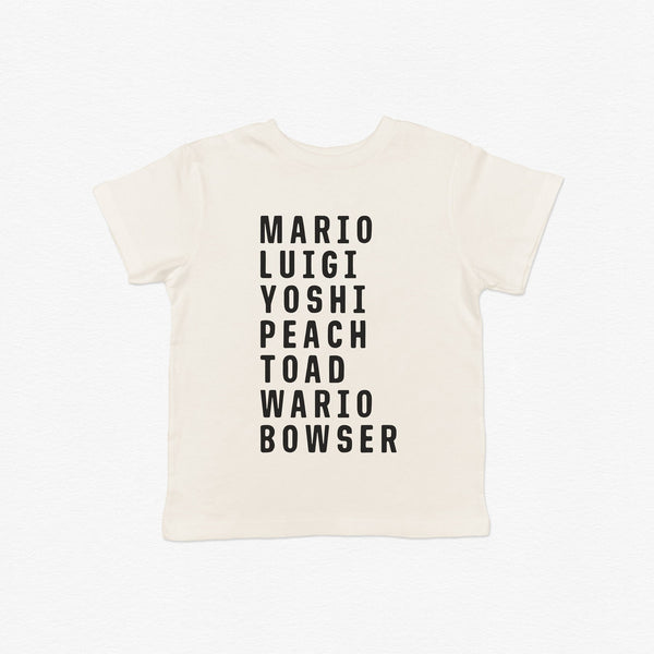 MARIO CHARACTER TEE – Eli + Emery